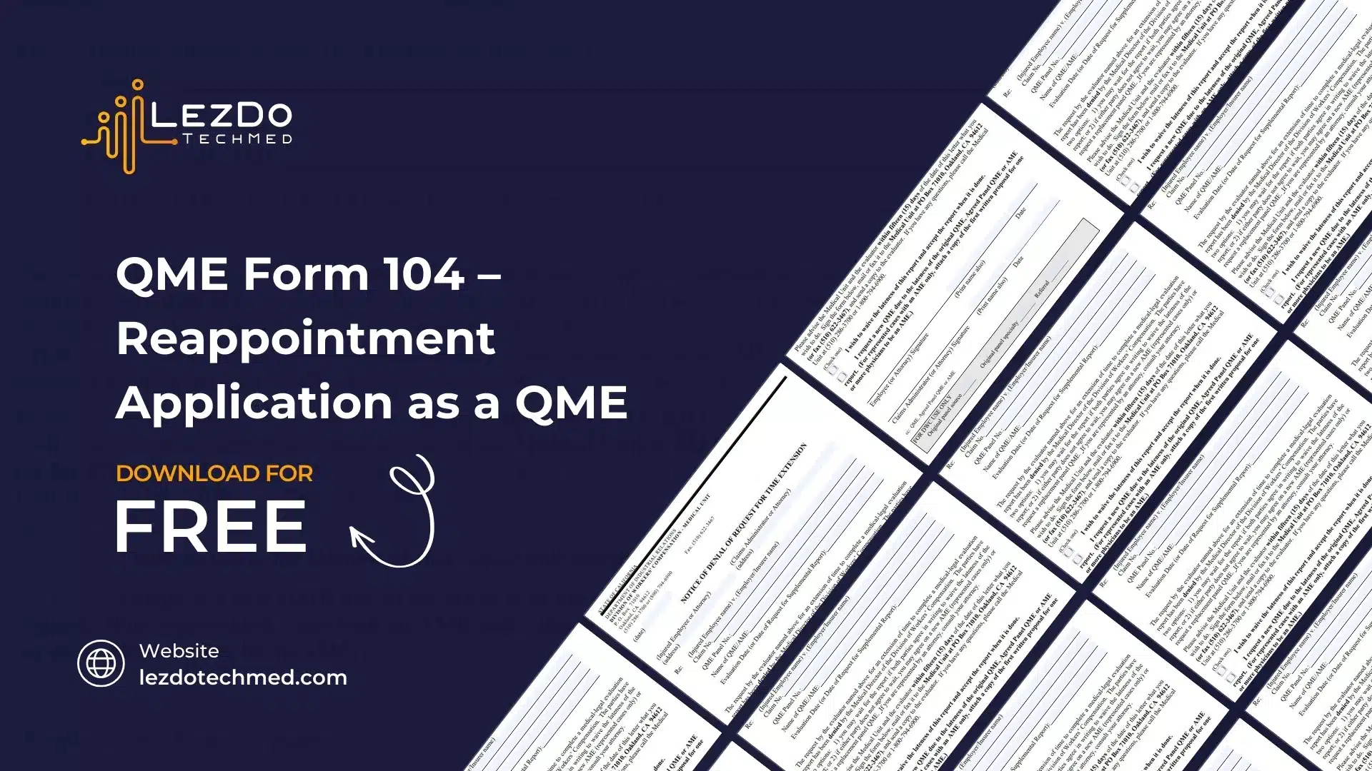 QME Form 104 – Reappointment Application as a Qualified Medical ...