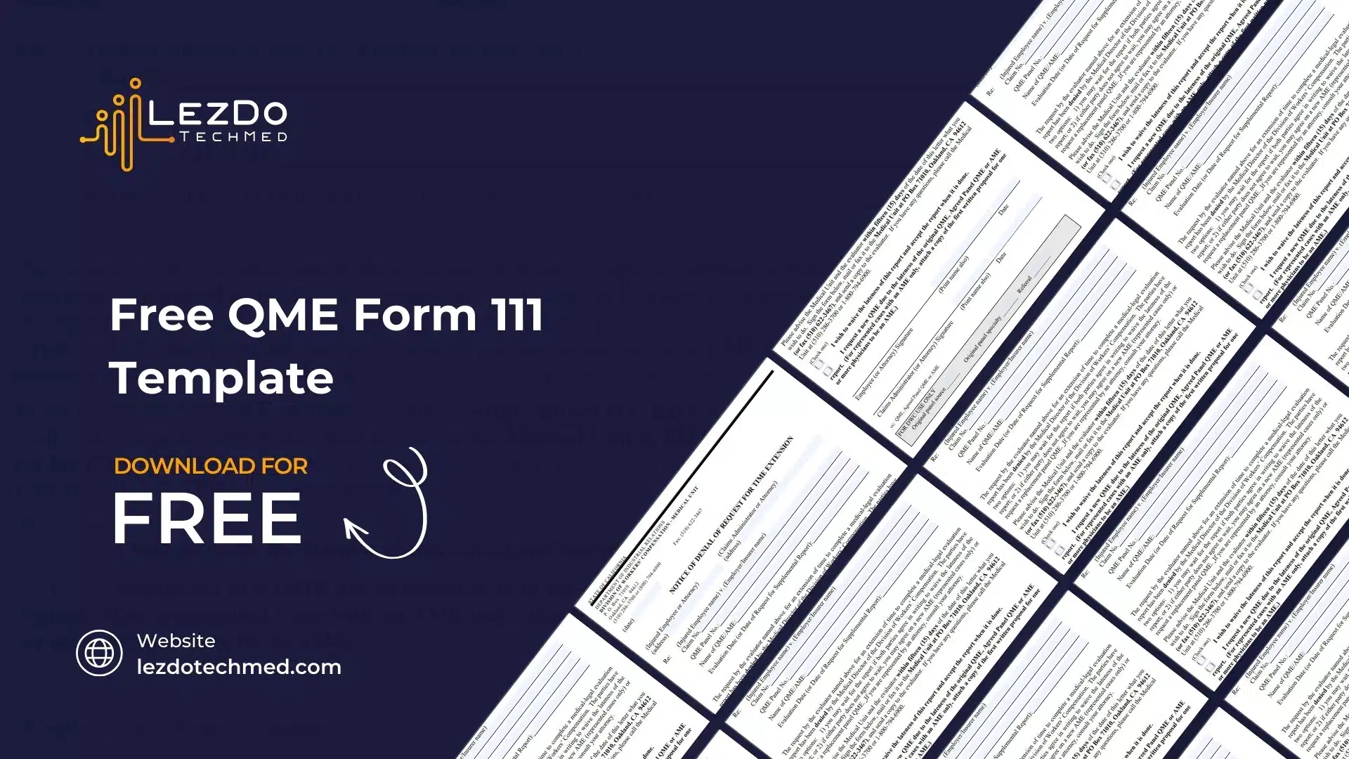 Free QME Form 111 Template – Download Now for Unrepresented Injured ...