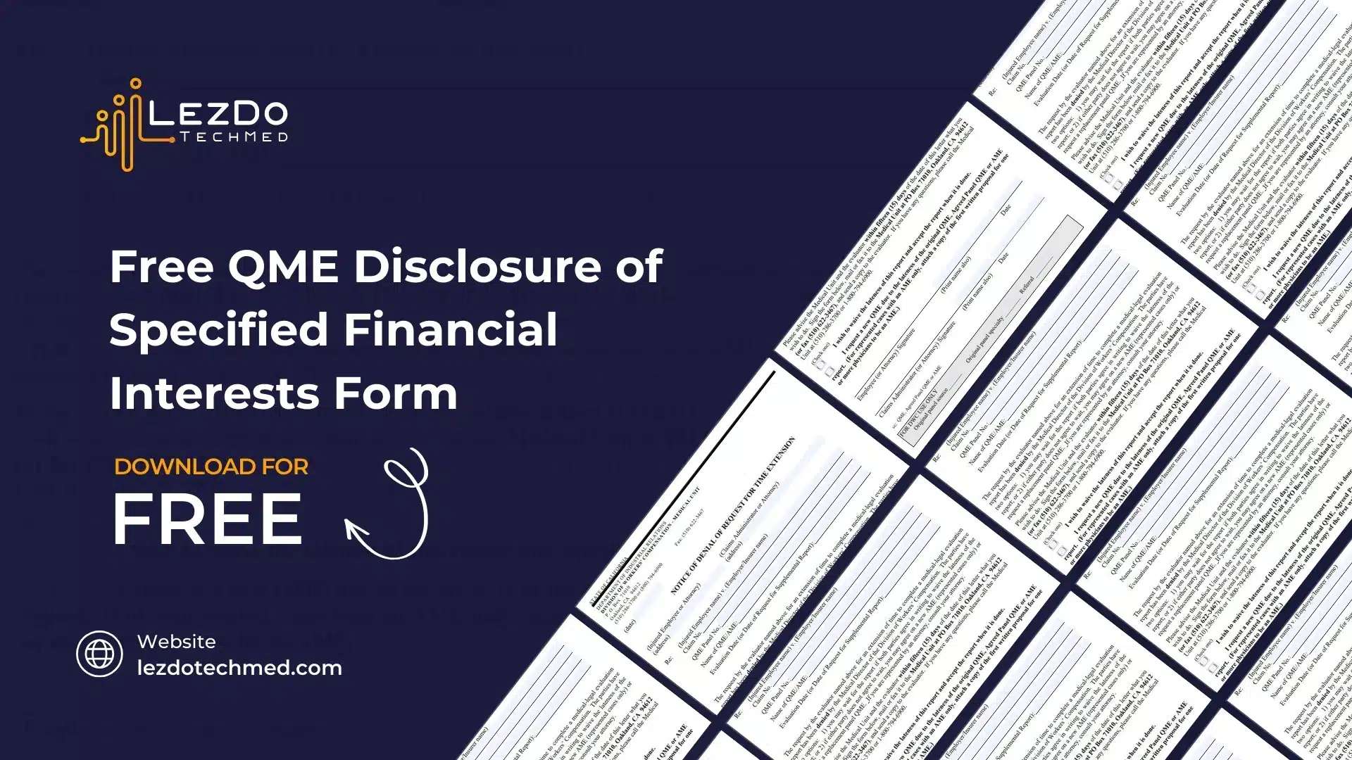 Free QME Disclosure of Specified Financial Interests Form – Download ...