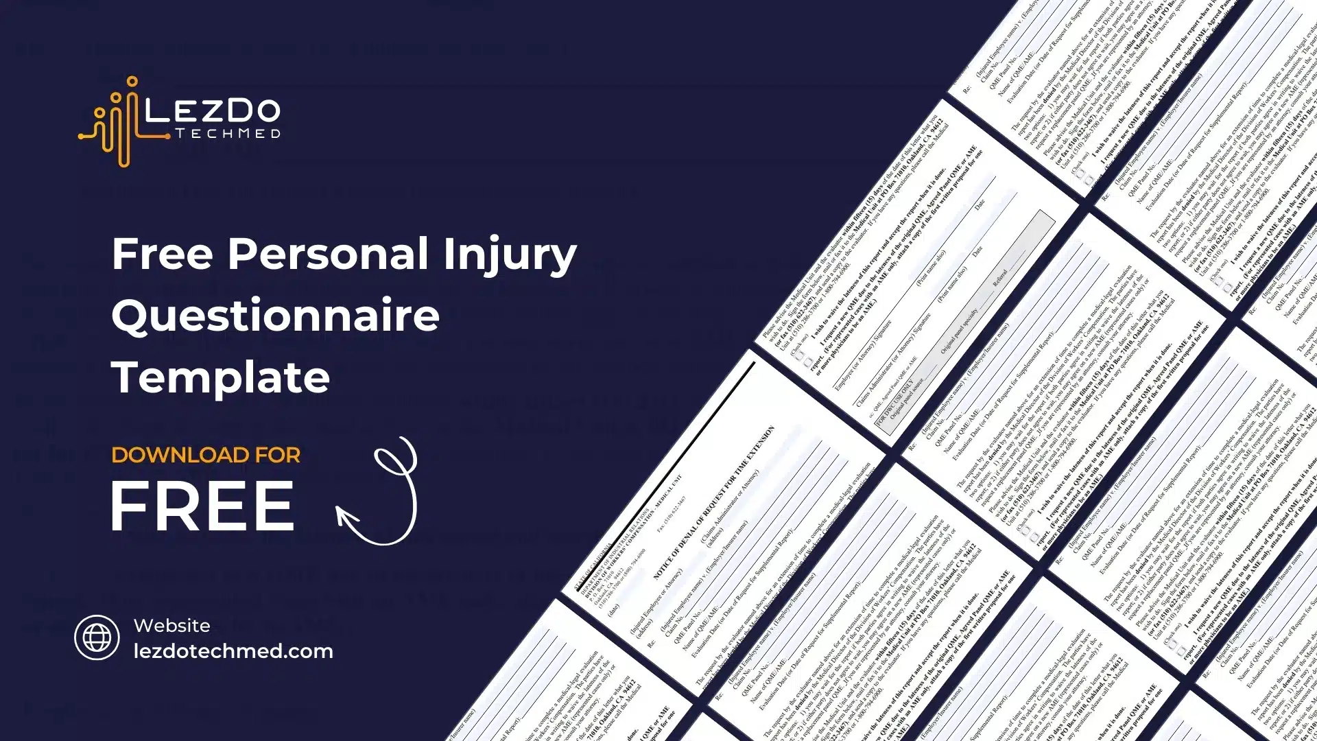 Free Personal Injury Questionnaire Template – Download Now - LezDo ...