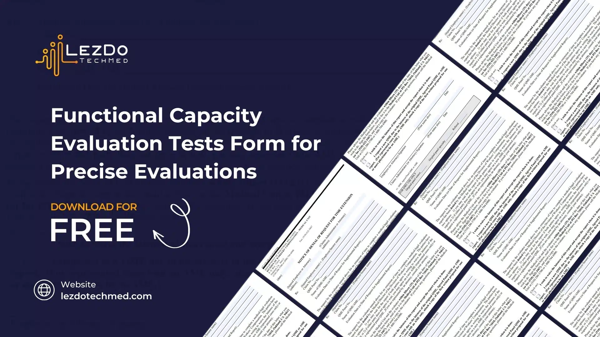 Functional Capacity Evaluation Tests Form for Precise Evaluations ...