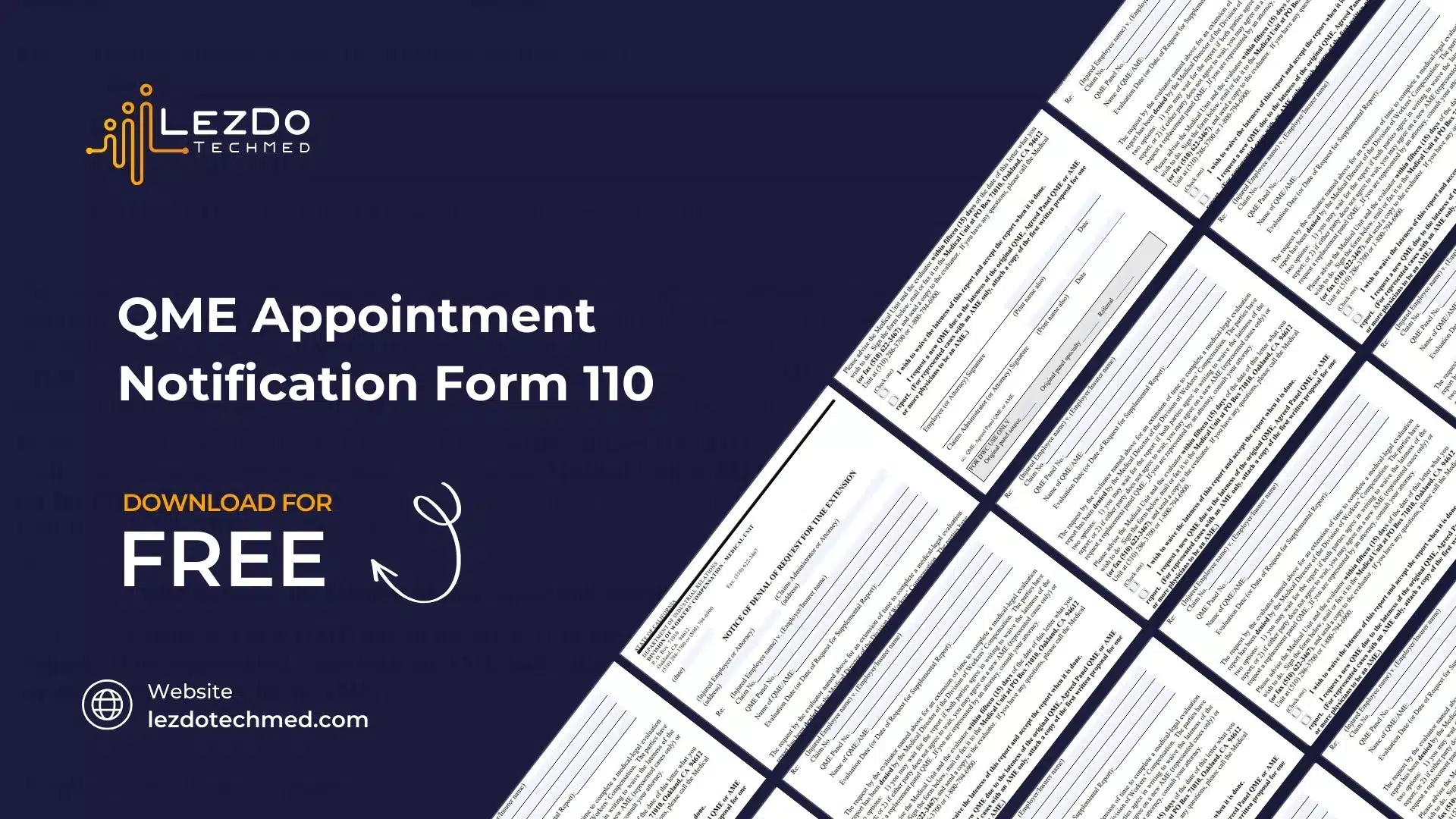 QME Appointment Notification Form 110 – Free Template Download - LezDo ...