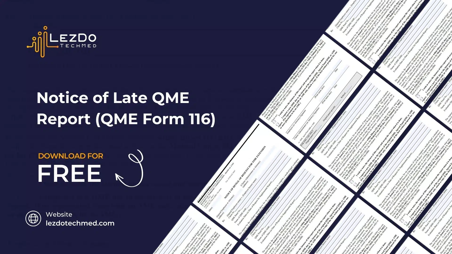 Notice of Late QME Report (QME Form 116) – Free Template Download ...